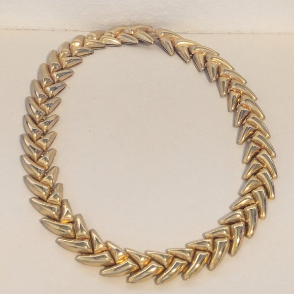 Unknown | Jewelry | Vintage Retro Gold Tone Arrow Shape Panel Link ...